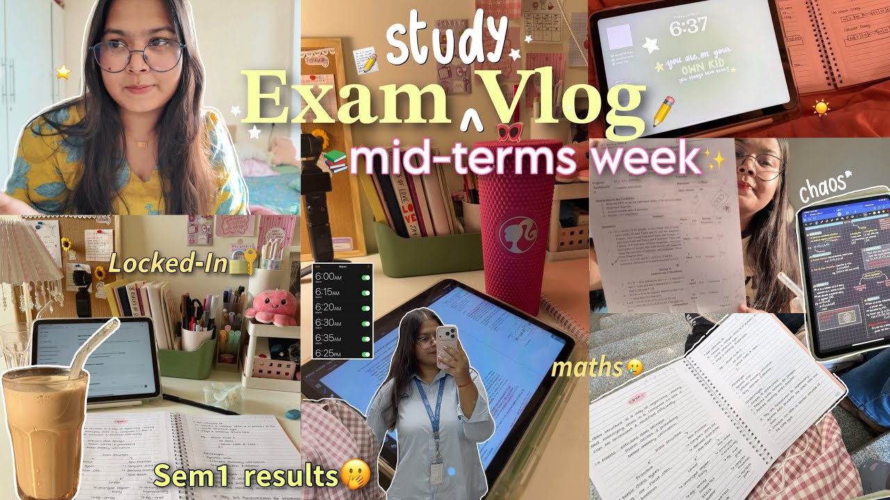 Exam Week Study Vlog🔒😭📚| Locked In for Mid-Terms 📖, My SEM 1 RESULTS…🫣 ...