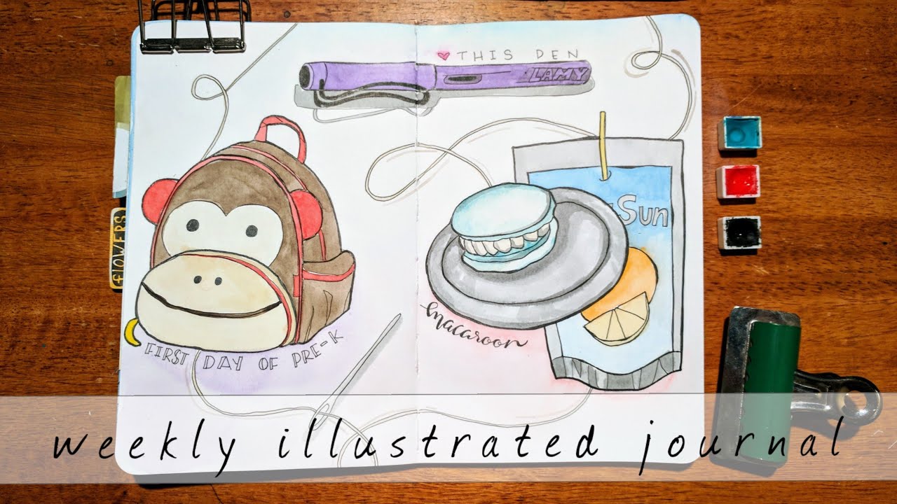 Weekly Illustrated Journal | Art Journal - YouTube