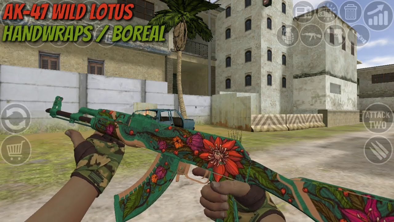 CS 1.6 Android & PC | CS:GO AK-47 Wild lotus [Handwraps] - YouTube