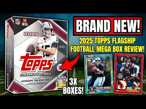 LOHNEN DIE SICH?!🤔 2026 TOPPS FLAGSHIP FOOTBALL MEGA BOX REVIEW!🏈