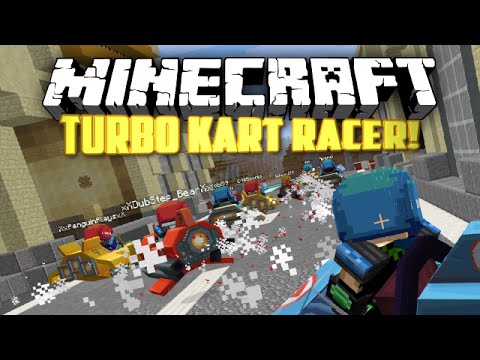 Minecraft: TURBO KART RACER! (AMAZING new 1.8 Minigame!) - YouTube