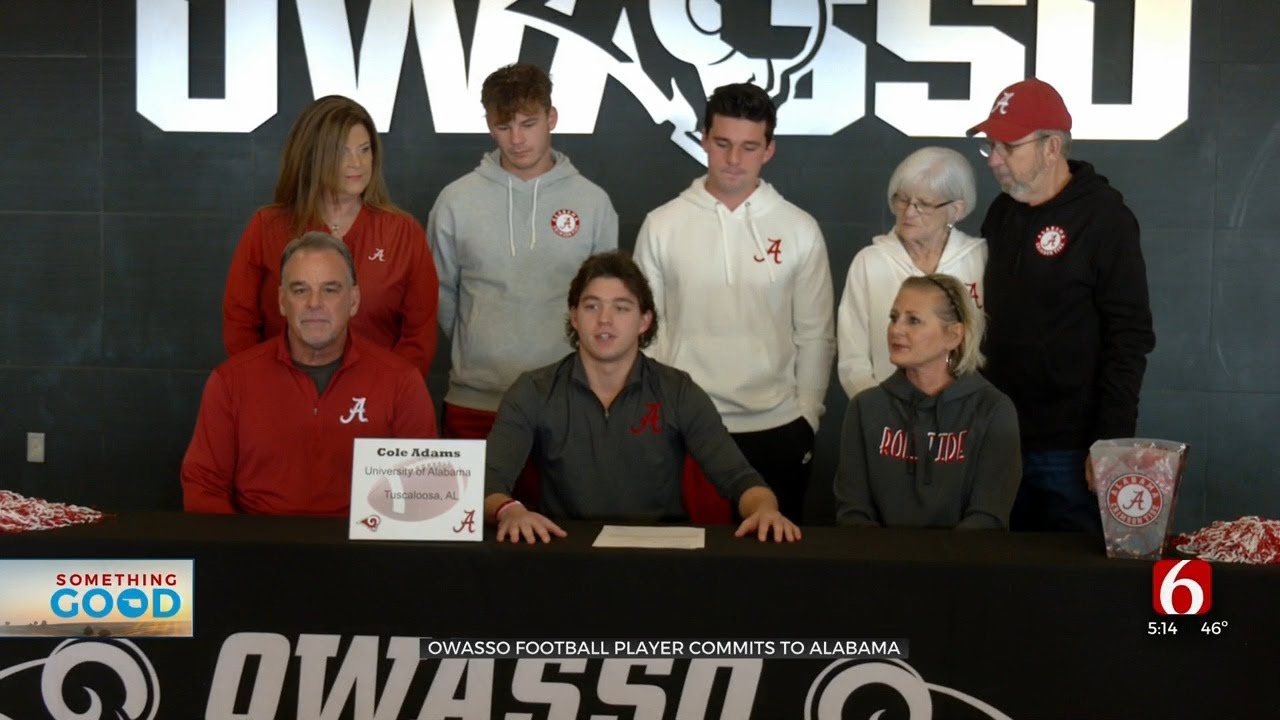 Owasso's Cole Adams Signs With Alabama As Part Of Nation's Top-Ranked ...