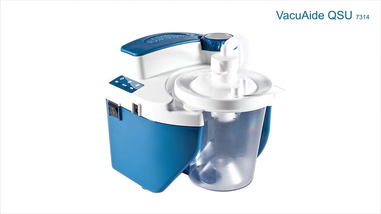 Аспиратор медицинский DeVilbiss VacuAide QSU Suction Unit - YouTube