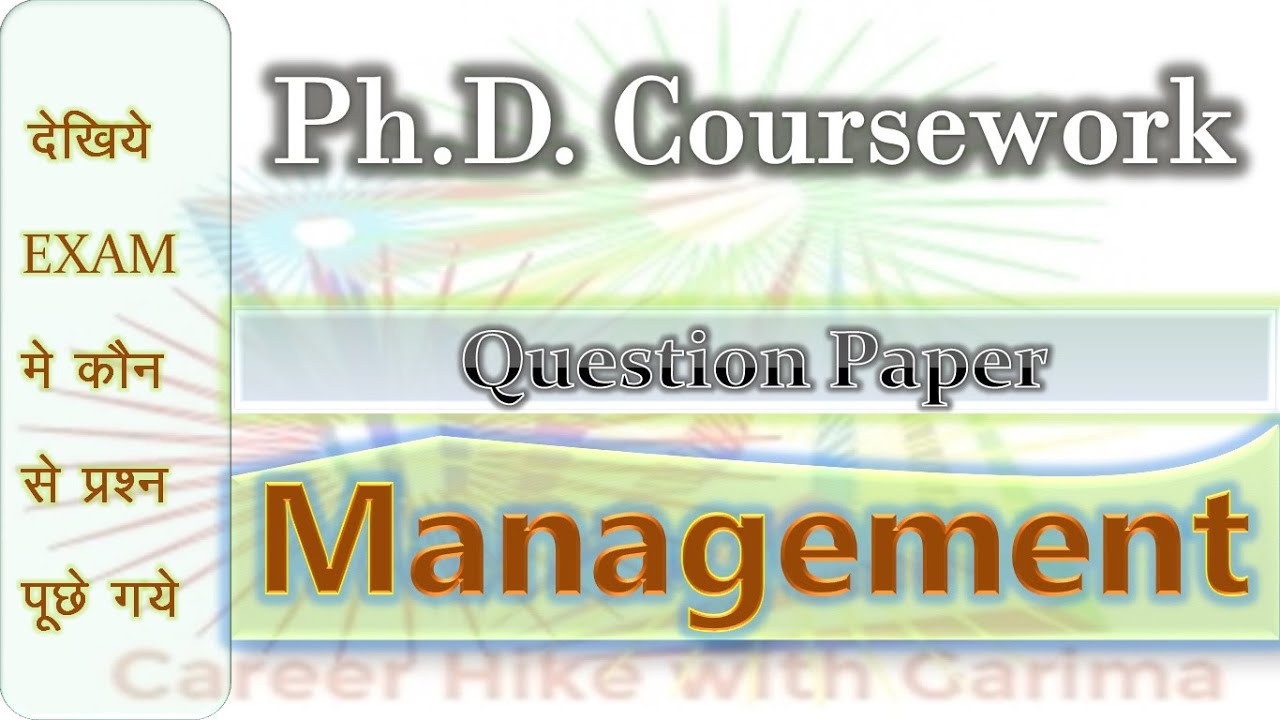 PhD Coursework Exam Question Paper Management - YouTube