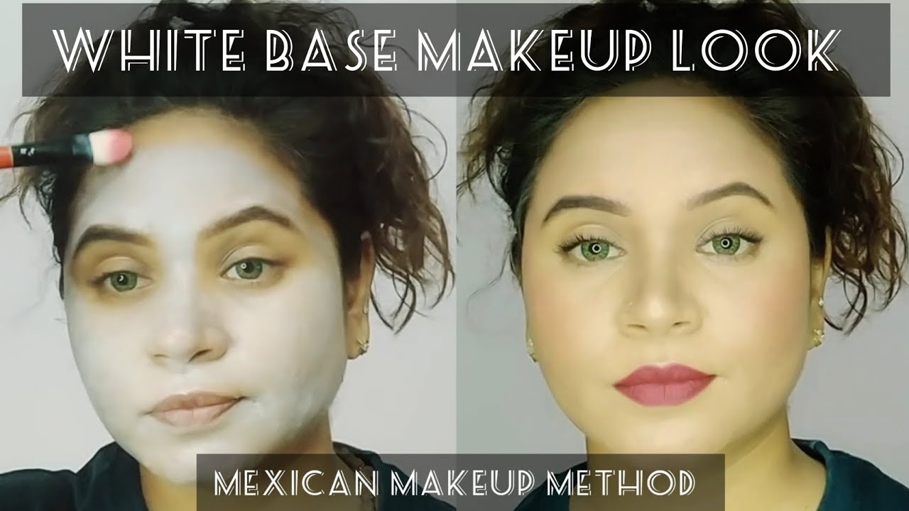 does WHITE BASE makeup look work ??? | mexicon makeup method | how i ...