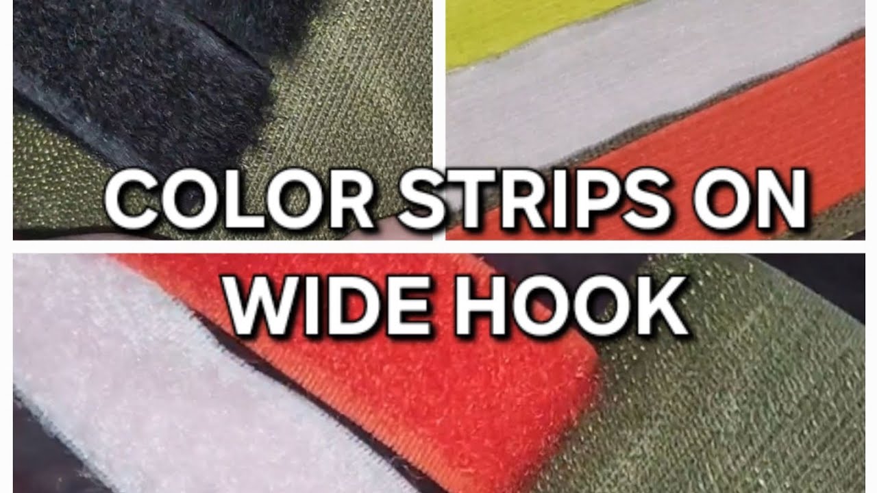 Velcro Crunch 1144 Color Strips On Wide Hook ASMR - YouTube
