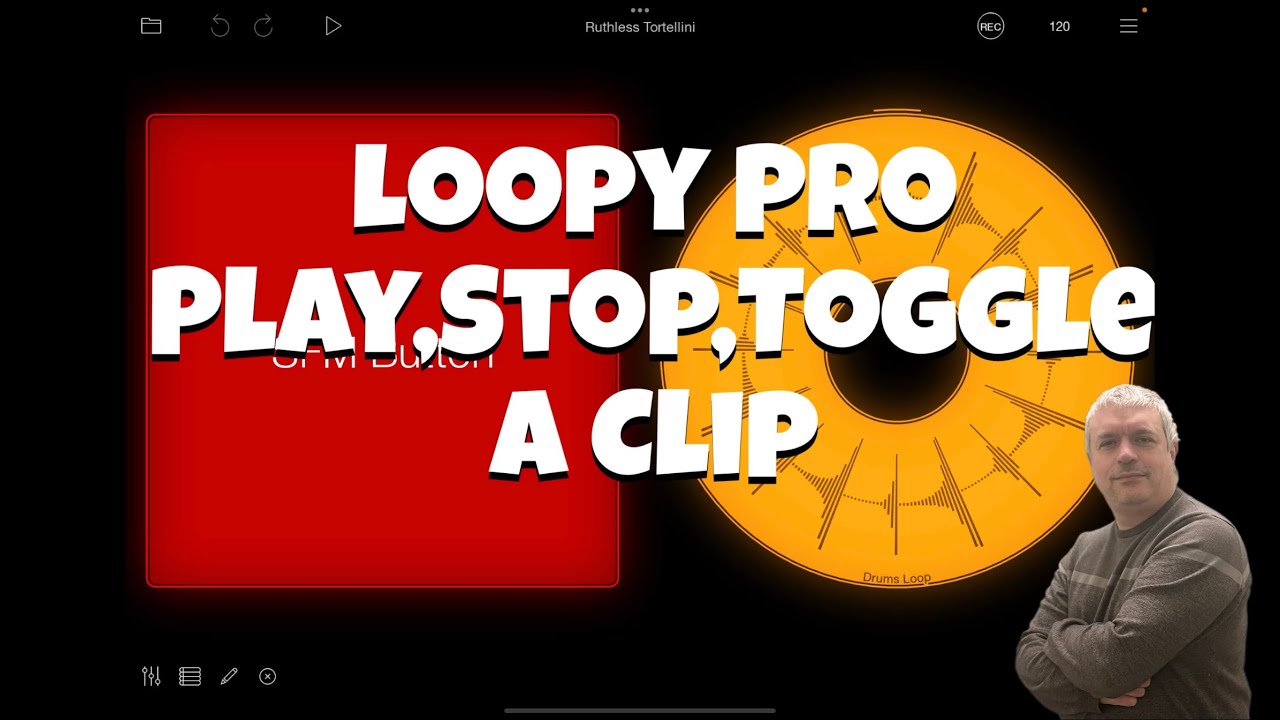 Loopy Pro Looper, DAW, Sampler v1.1.6 - Tutorial 26: Action - Play/Stop ...