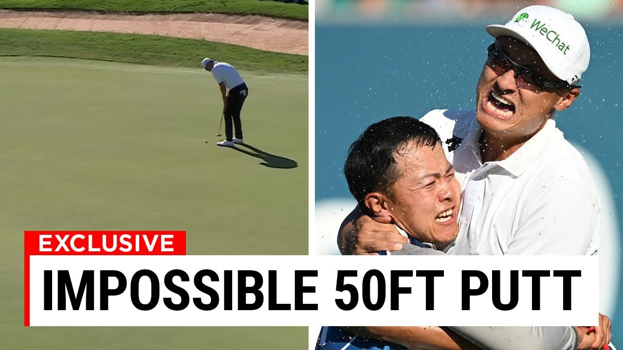 Golf Star Drops An IMPOSSIBLE 50FT Putt.. - YouTube