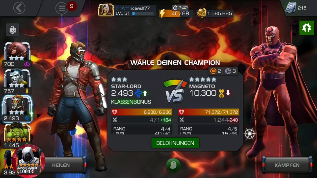 MCOC Act 4.2.6 SL 3* beat Magneto - YouTube