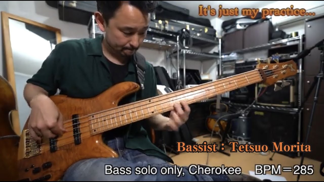 Cherokee (Bass solo only) By 森田 哲生 - YouTube