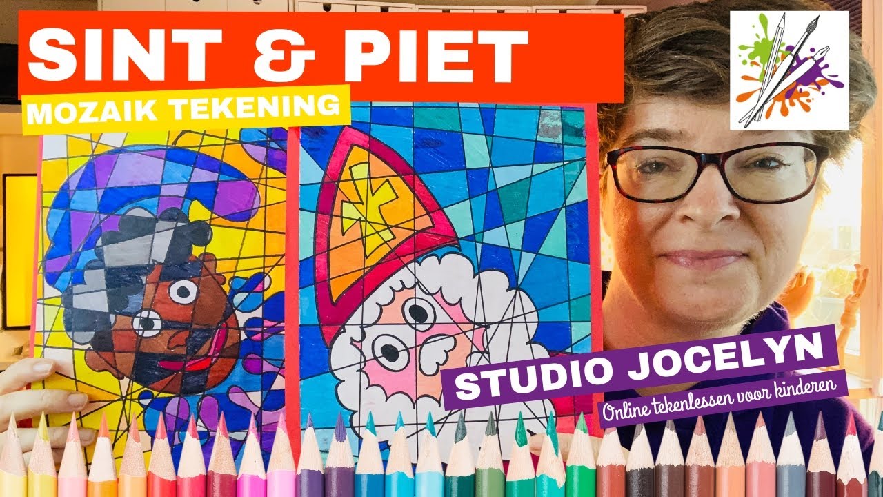 Studio Jocelyn - Online Tekenlessen voor kinderen - Sint en Piet - YouTube