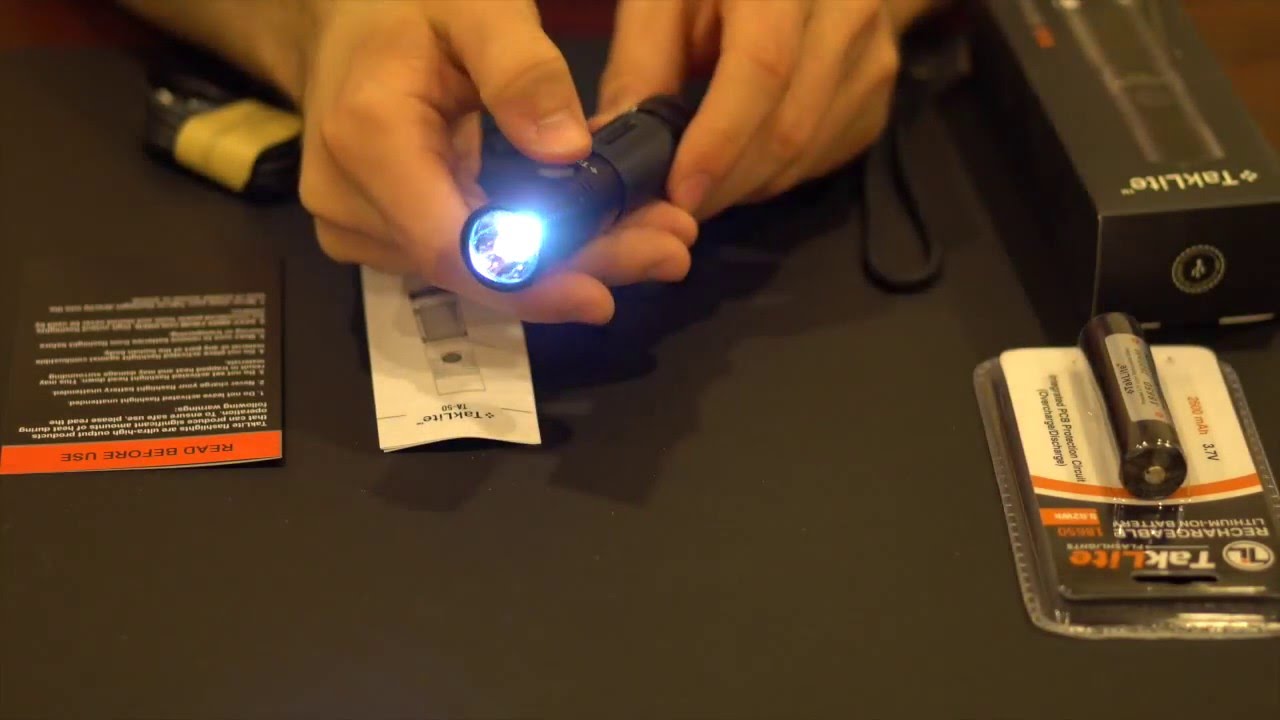 TA-50 Military Flashlight Unboxing - YouTube