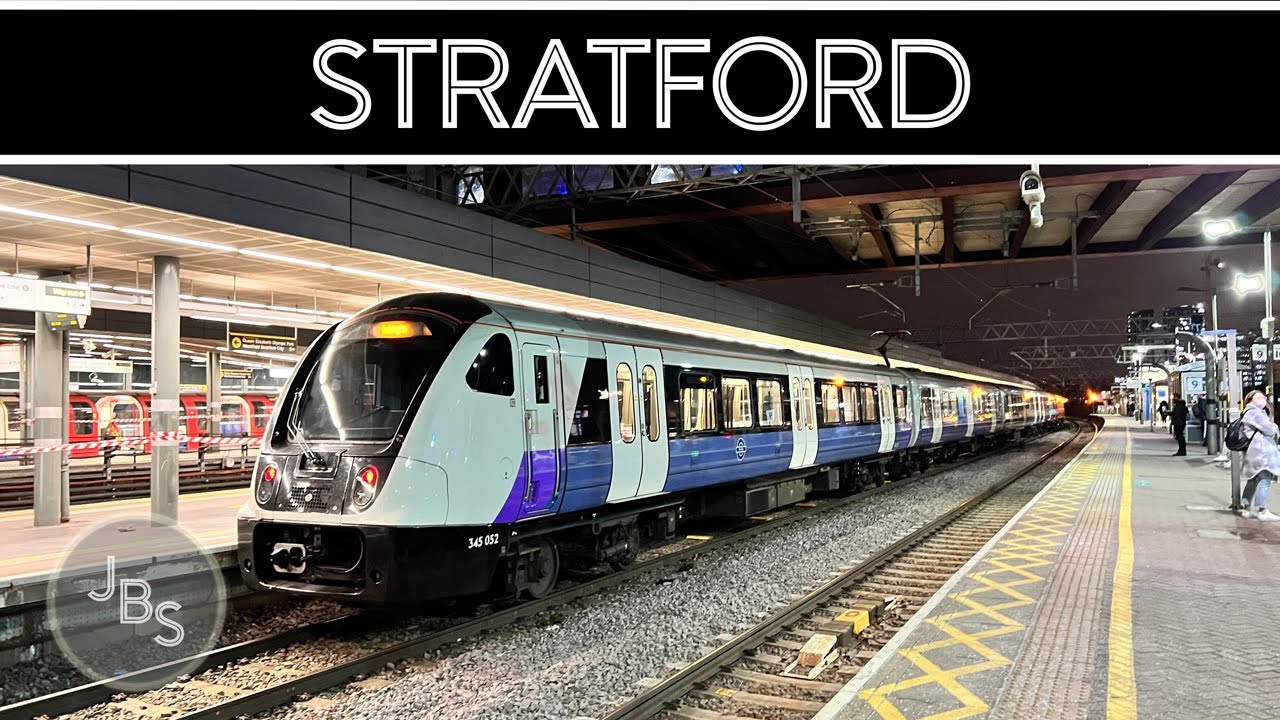 Trains at Stratford (London) - YouTube