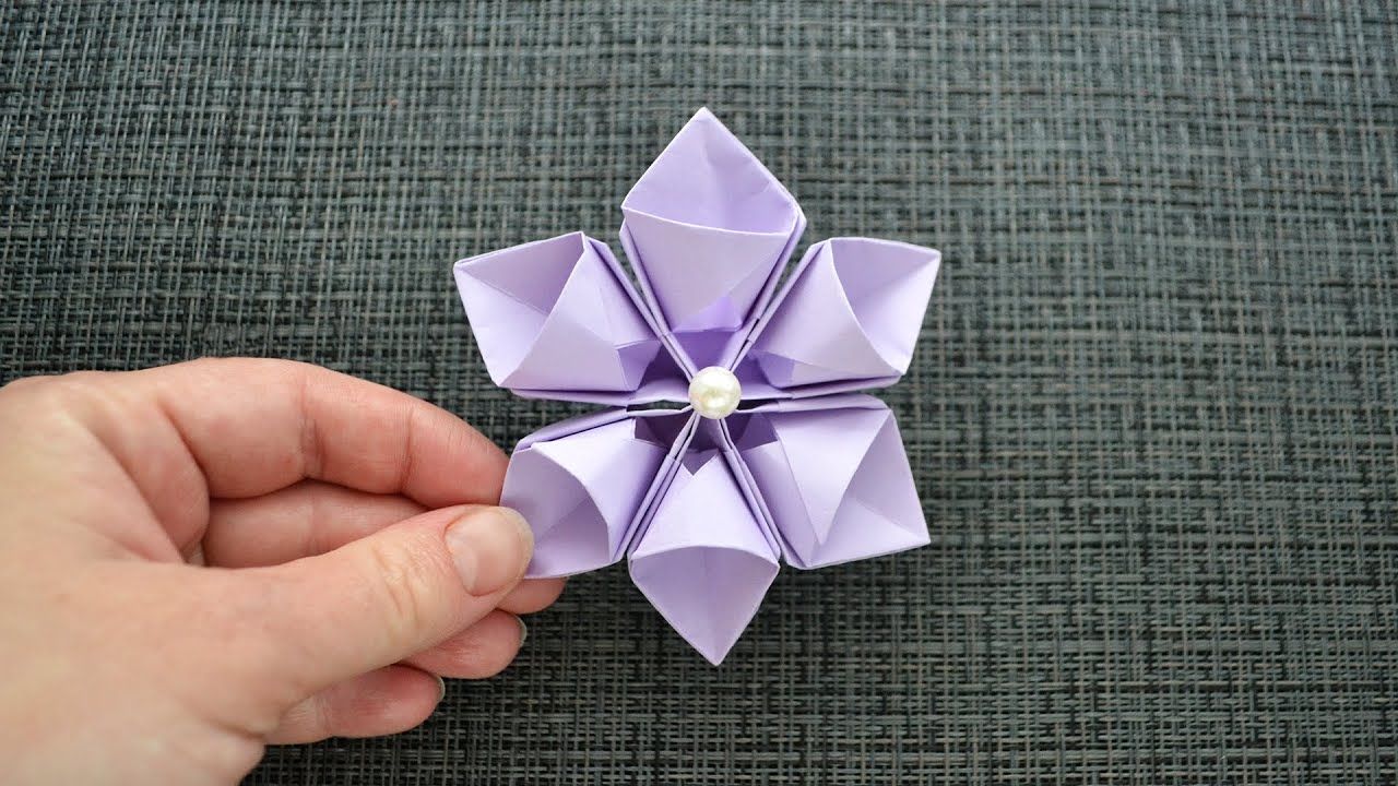 Amazing Paper FLOWER | Modular Origami | Without using glue or tape ...