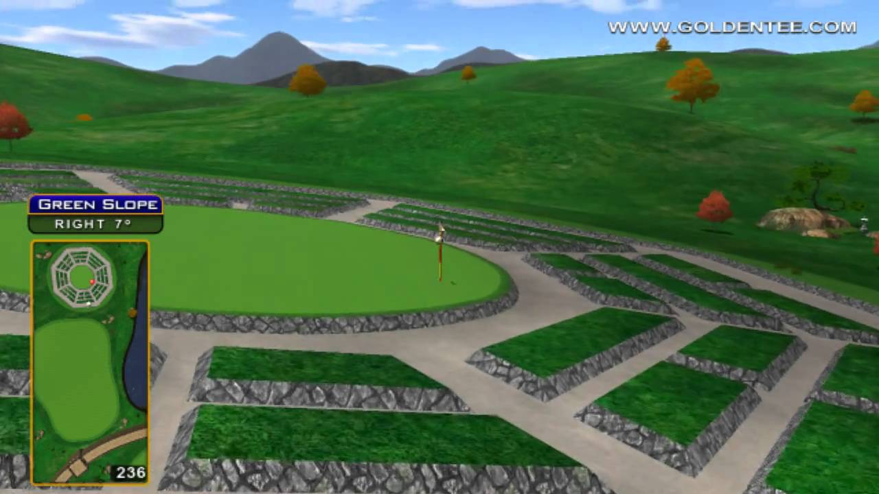 Golden Tee Great Shot on The Great Wall! - YouTube
