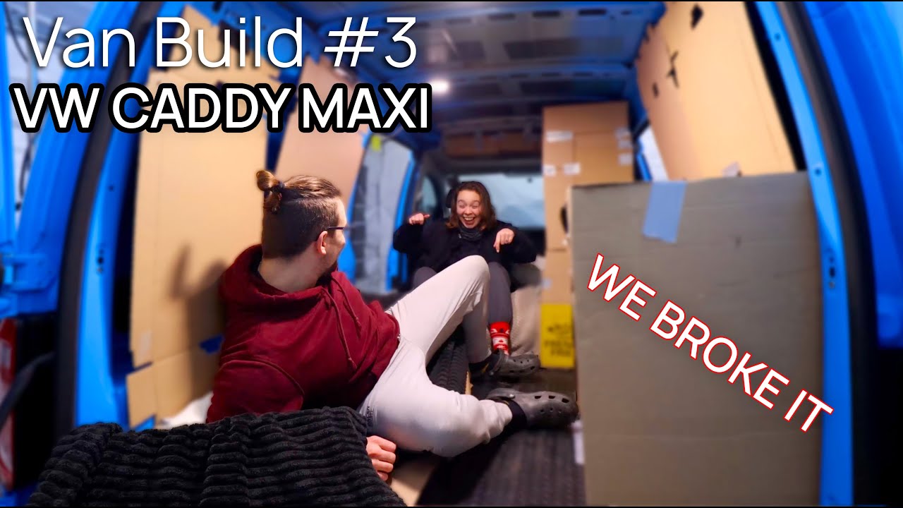 Cardboard Layout | Converting a Van | VW Caddy Maxi | Van Build #3 ...