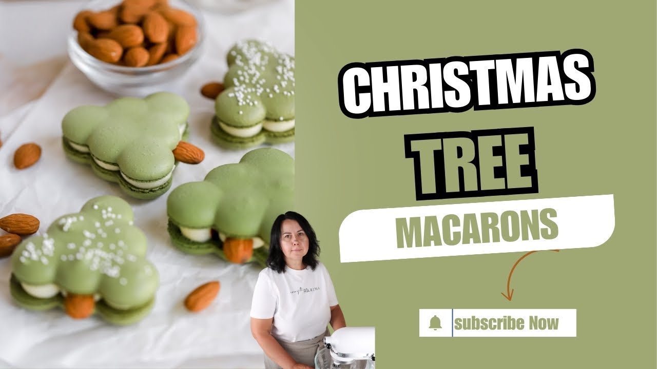 How to make Christmas Tree Macarons - YouTube
