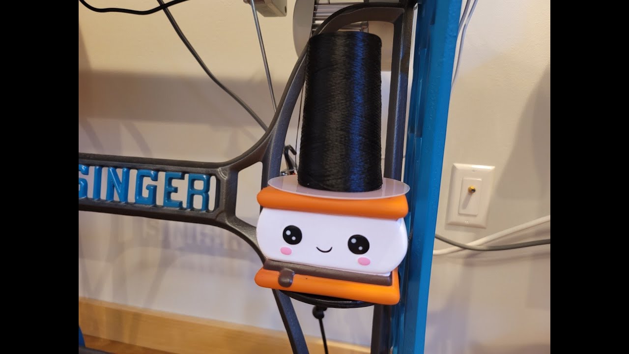 Thread holder Donuts - chain stitch embroidery - YouTube