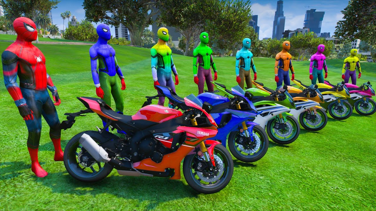 SPIDER-MAN 2 RACING MOTORCYCLE CHALLENGE - IMPOSSIBLE PUZZLE PATH TRACK ...