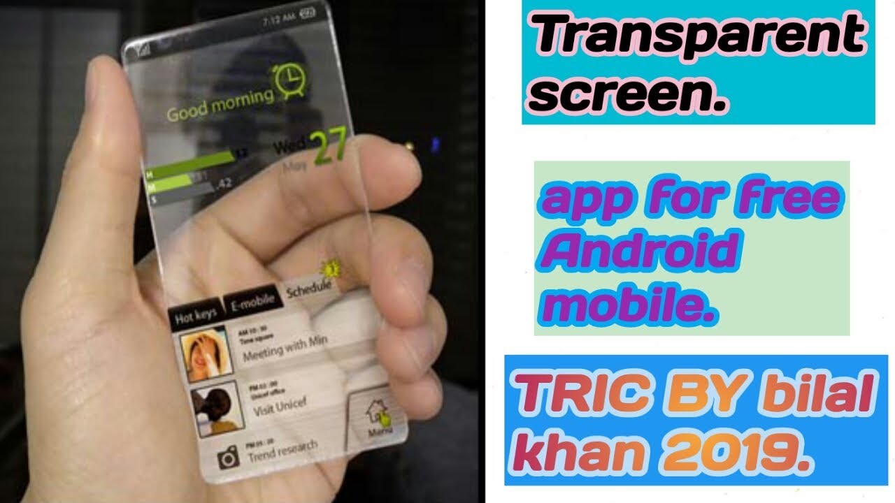 Transparent screen for android | How to make transparent screen for ...