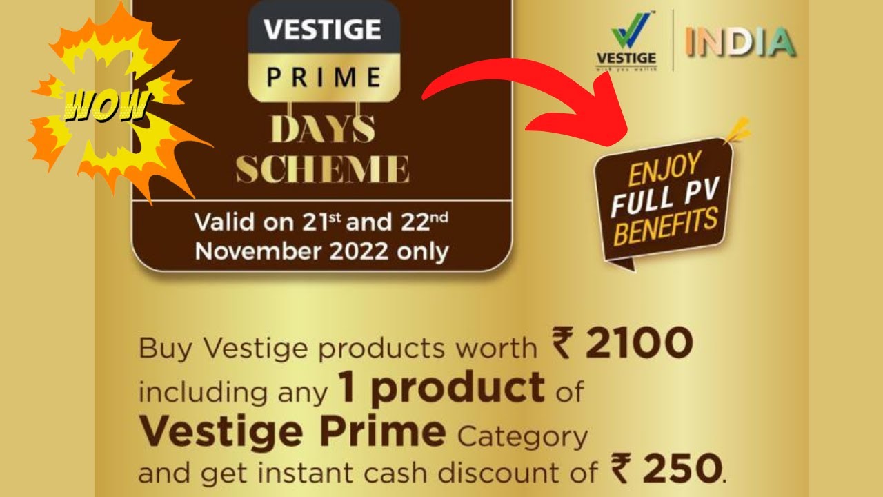 VESTIGE PRIME DAYS SCHEME Tamil | Vestige November Offers | FULL PV ...