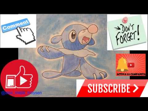 Como dibujar a POPLIO (Speed Drawing) (Pokémon) - YouTube