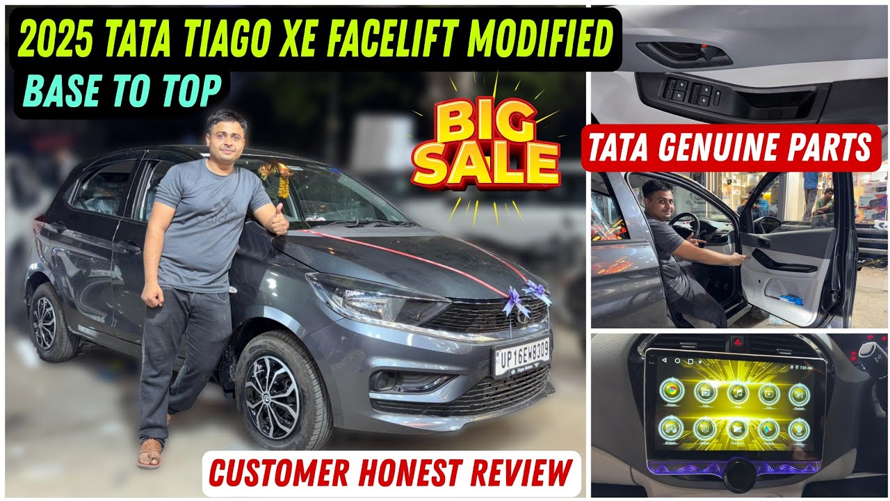 2025 Tata Tiago Facelift Xe Modified With Price Tata Tiago Modification ...