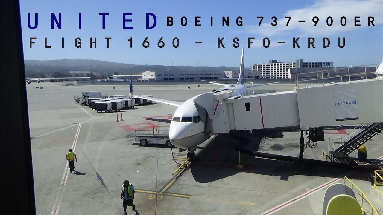 [HD] United 737-900ER | N69816 | UA1660 | San Francisco to Raleigh Full ...