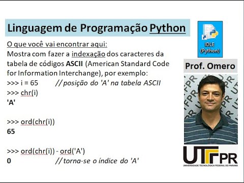 [Python] Tabela ASCII - Indexando caracteres - YouTube