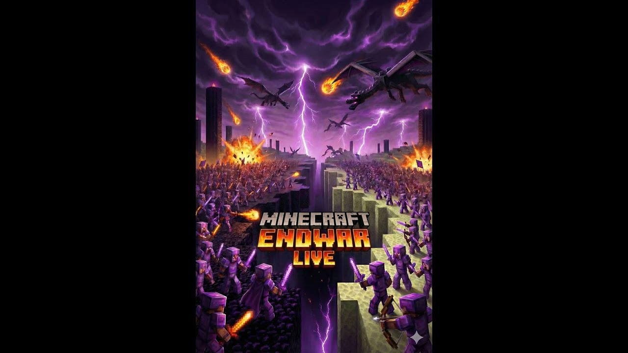 Dragon Fight 😱 | Minecraft END WAR LIVE #minecraftlive #endwar # ...