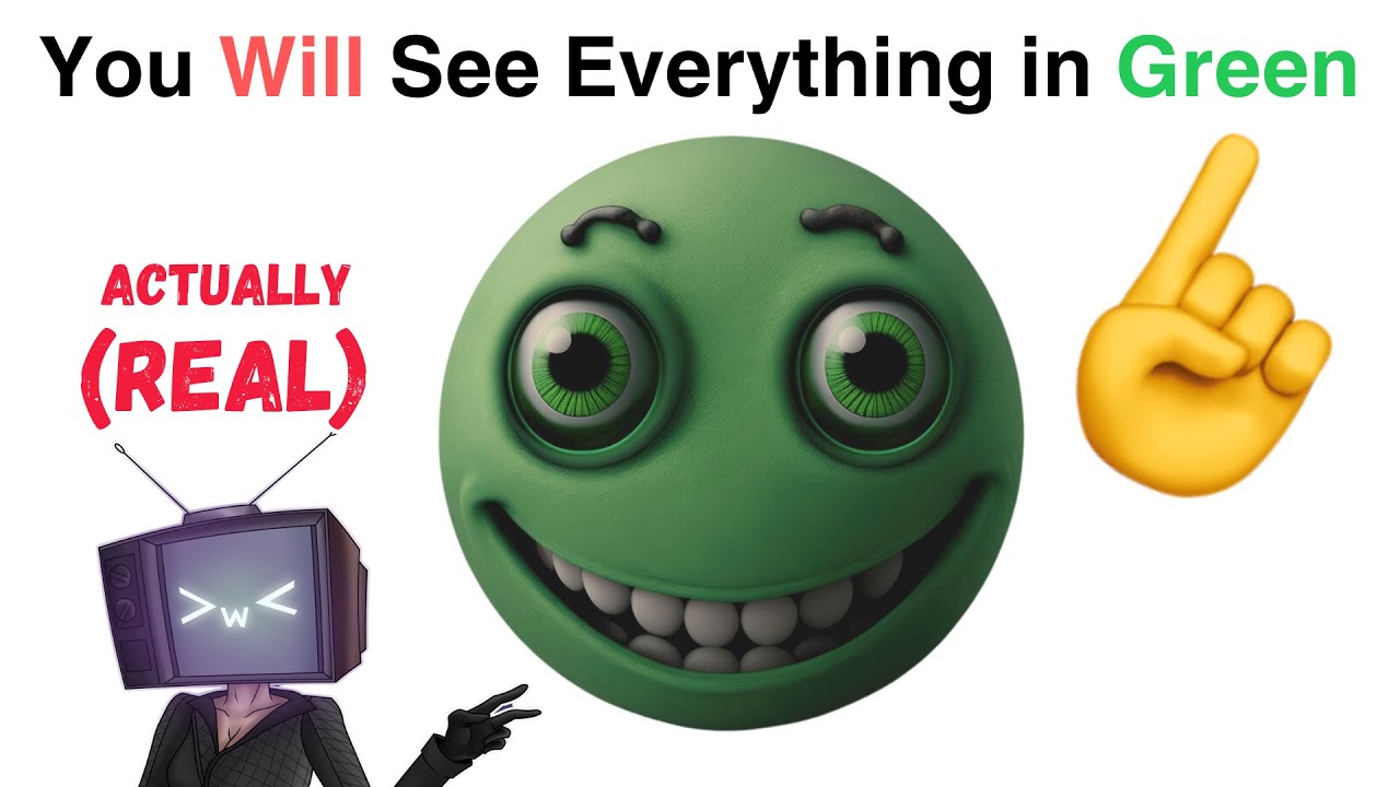 This Video Will Make You See Everything in Green Color 😨🟢 - YouTube