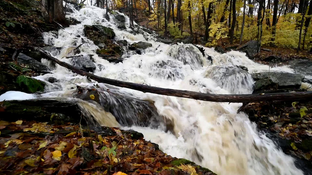 Cascading Waters Worcester MA Waterfall - YouTube