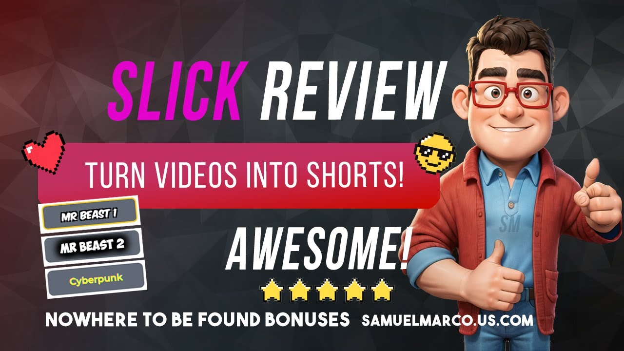 Slick AI review: turn videos into 100s SHORTS! 🔴 Slick Review 😍 SLICK ...