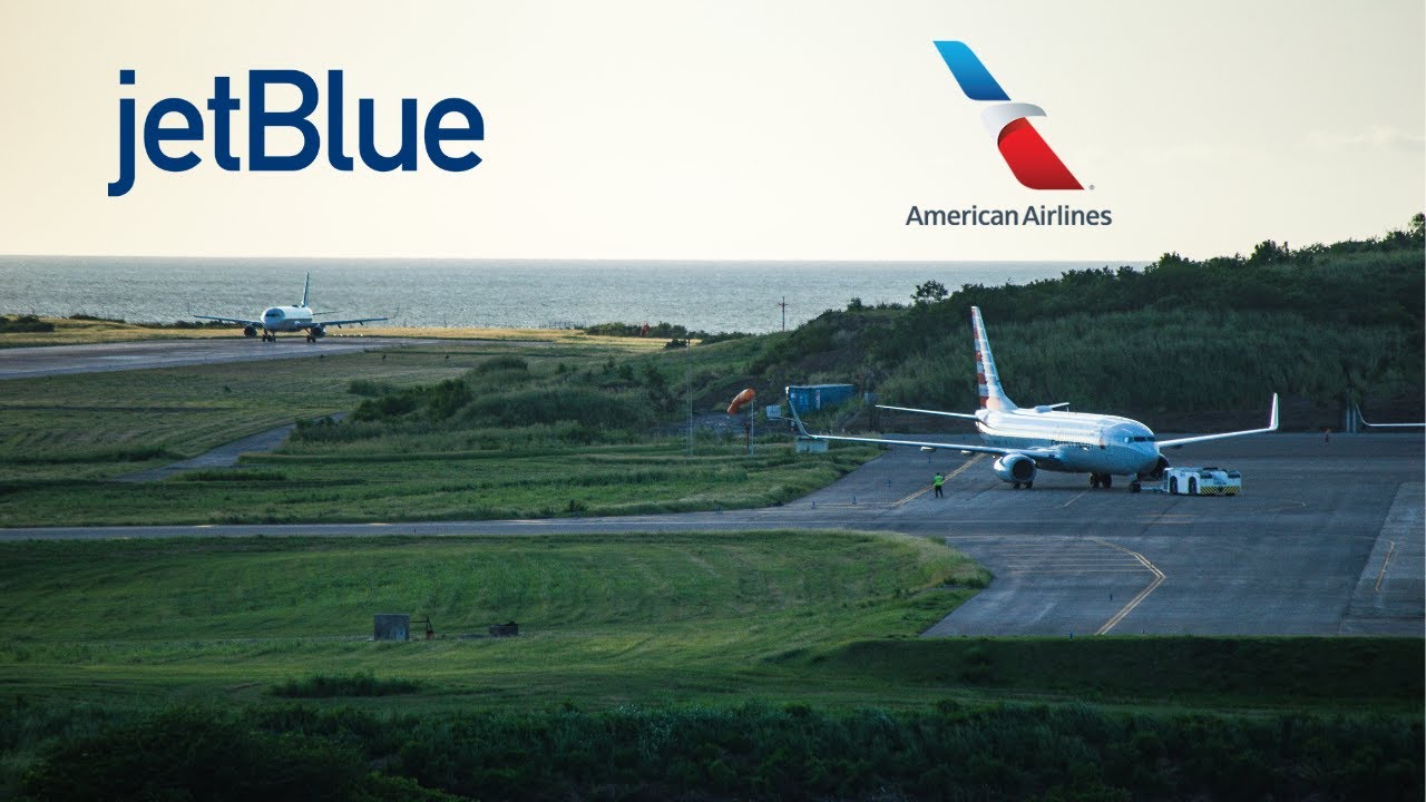 JetBlue Airways A321-231 & American Airlines B737-823 Evening TAKEOFFS ...