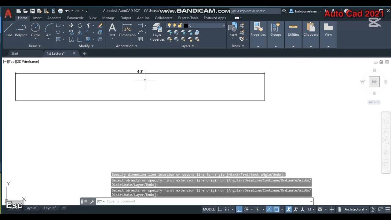 Auto Cad 2021 1 lecture About Cad Basic Command In Easy way .. - YouTube