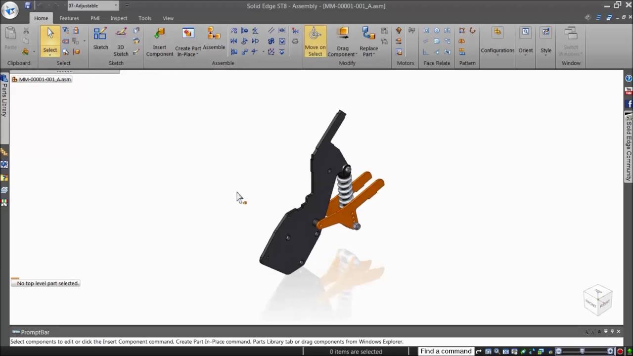 How to Create Adjustable or Deformable Part Models in Solid Edge - YouTube