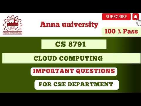 CS8791 Cloud computing important question ️👍| For CSE department| Be prepare for the Exam 👍 ...