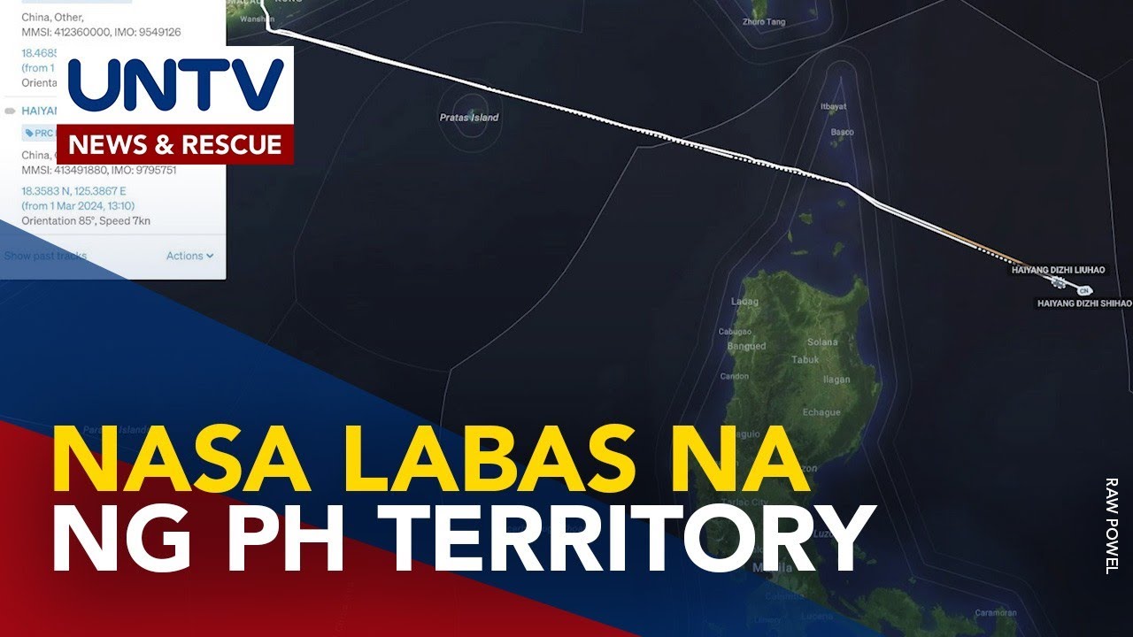 Phil Navy, kinumpirmang nasa labas na ng PH ang 2 Chinese vessel sa ...
