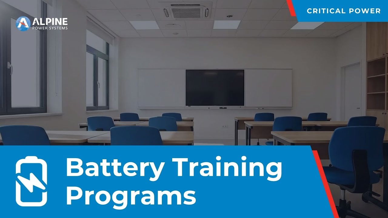 Battery Training Programs | Alpine Power Systems - YouTube