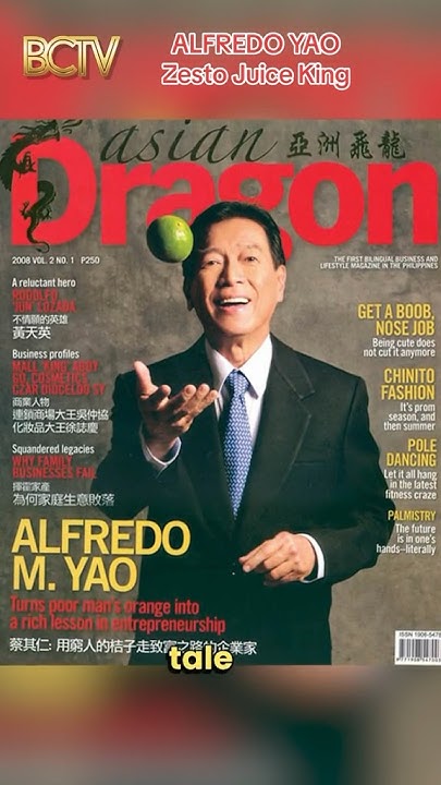 BCTV | ALFREDO YAO, the Juice King of the Phils. Founder Zest-O Corp. #yt #news #ytshort #food ...
