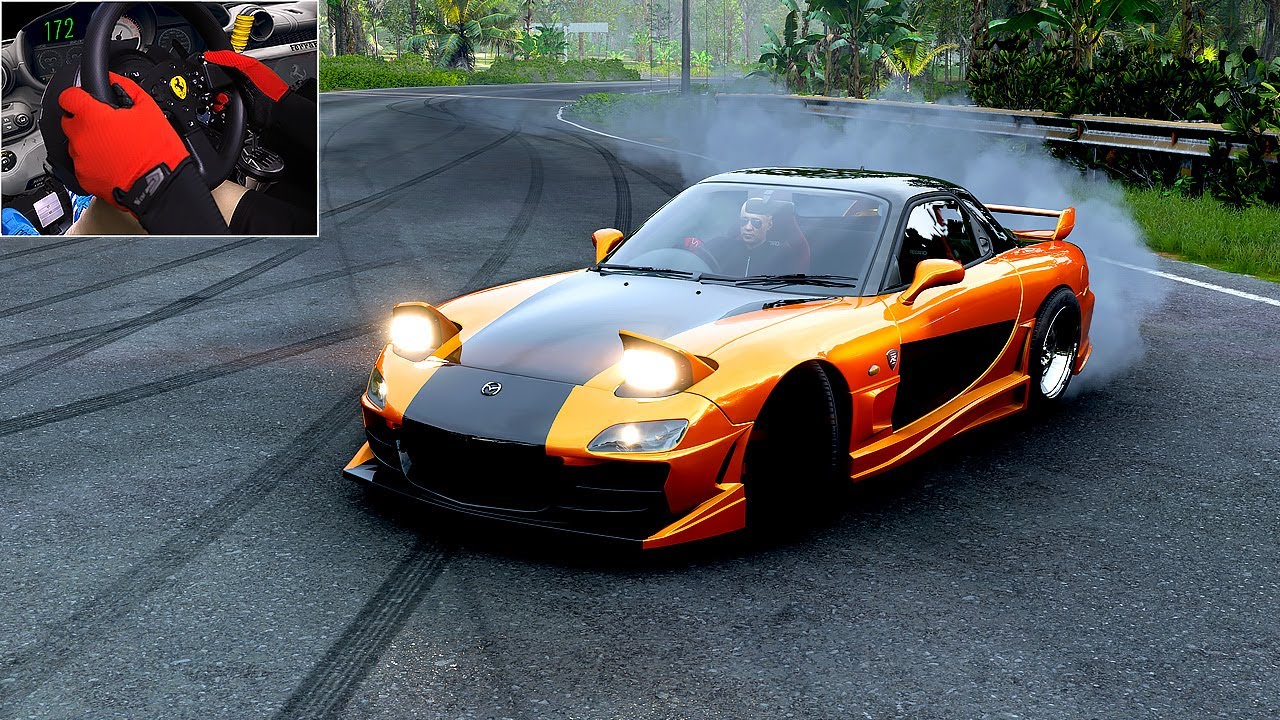 Han's Mazda RX-7 - Forza Horizon 5 | Steering Wheel Gameplay 포르자 호라이즌5 ...