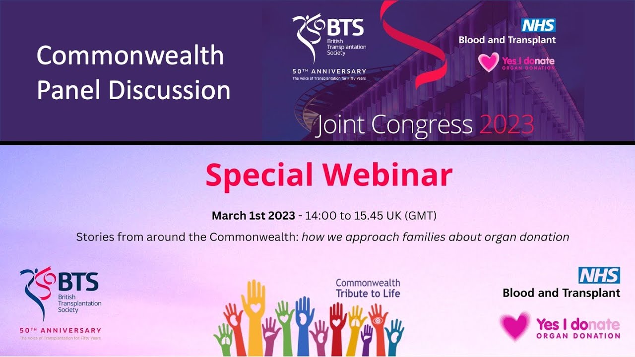 BTS NHSBT Congress Commonwealth Panel, March 2023 - YouTube