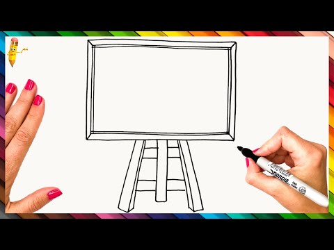 How To Draw A Blackboard Step By Step 👨‍🏫 Blackboard Drawing Easy
