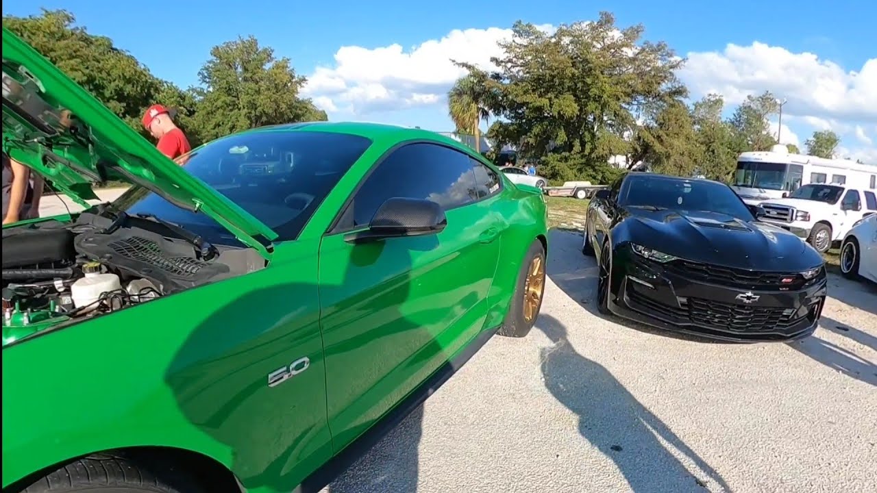 2019 5.0 Mustang FBO 10 Speed vs Camaro SS Headers Cam E85 10 Speed - YouTube