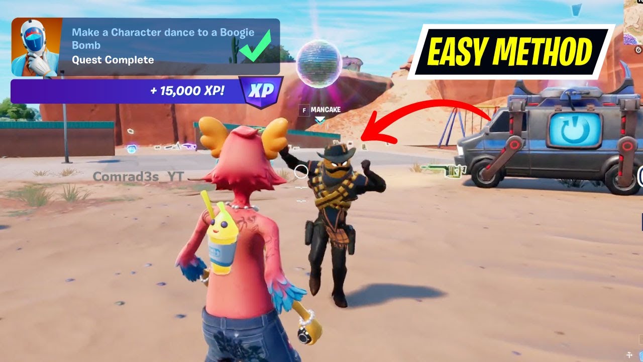 Make a Character dance to a Boogie Bomb Fortnite - YouTube