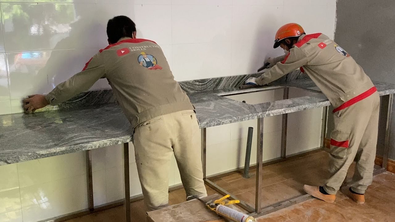 Techniques Kitchen Granite Installation On Stainless Steel Frame ...
