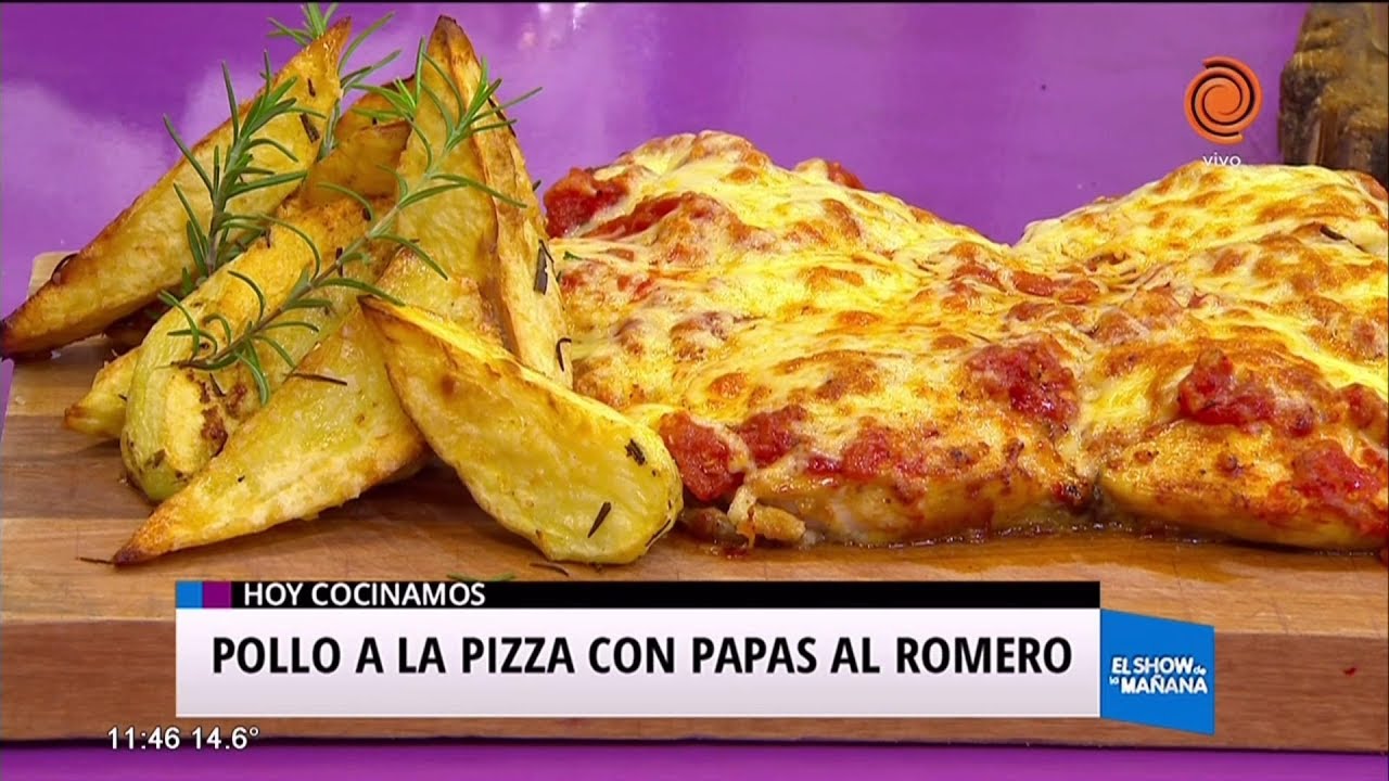 Pollo a la pizza con papas al romero - YouTube