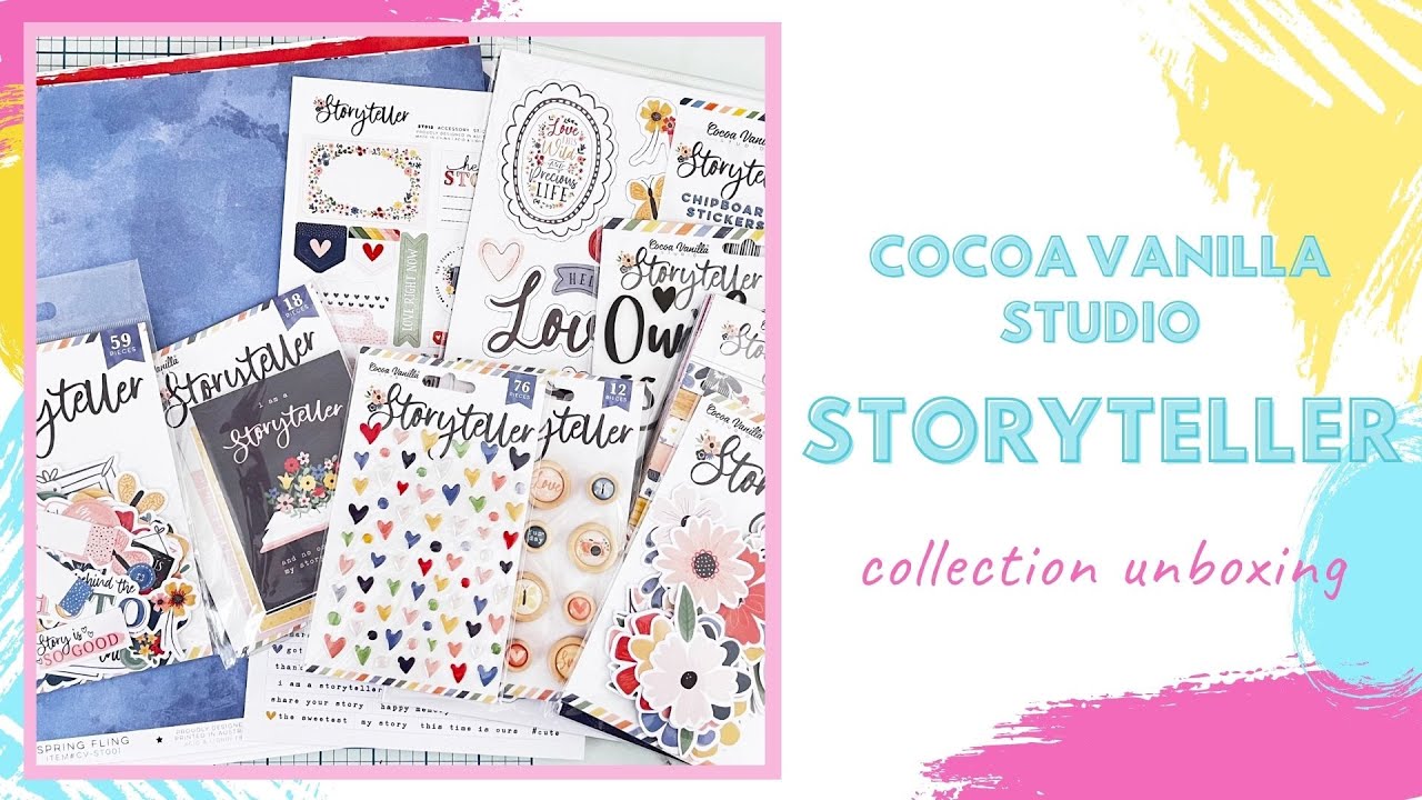 "Storyteller" collection from Cocoa Vanilla Studio - unboxing - YouTube