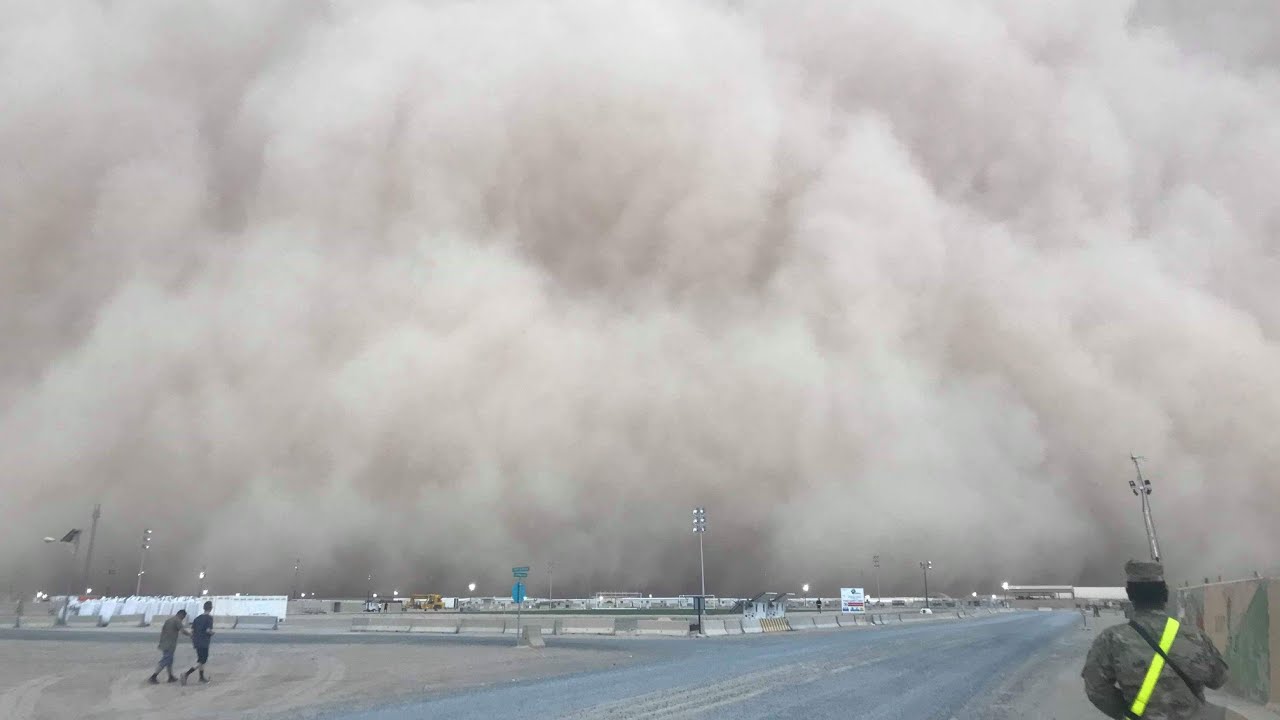 Raw Footage Sand Storms in Saudi Arabia and Kuwait - YouTube