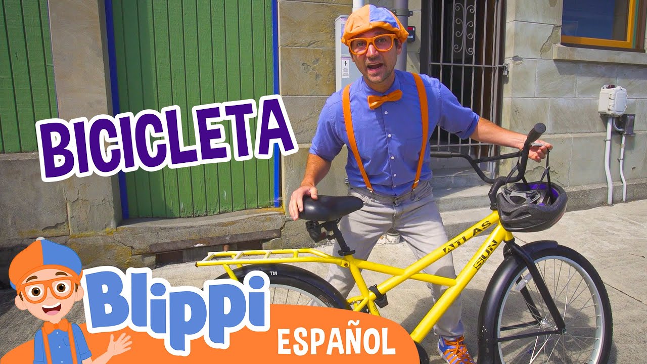 Blippi explora la ciudad en bicicleta - YouTube